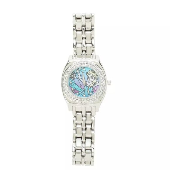 Disney | Accessories | Disney Frozen Elsa Watch Silver Gemdetail ...